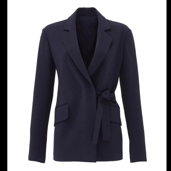 Theory | Jackets & Coats | Theory Nibel Blazer Navy Blue Crepe Size 6 ...
